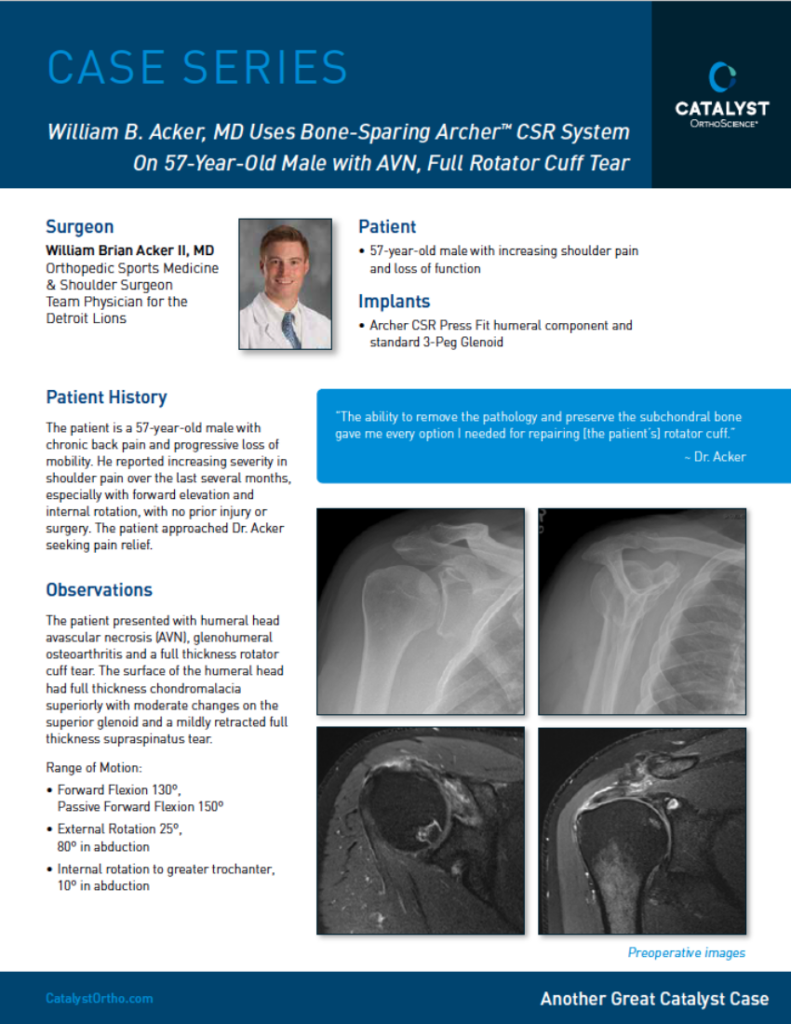 HCP Testimonials - Catalyst OrthoScience